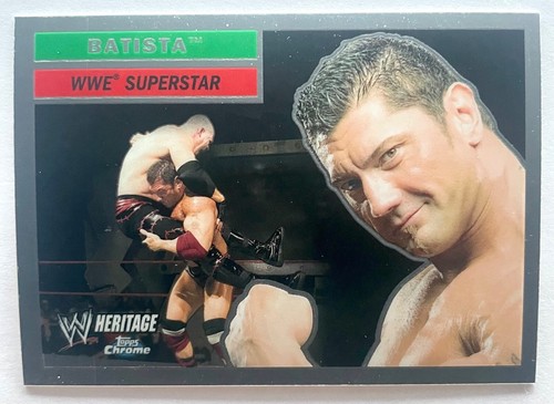 2006 WWE Topps Heritage Chrome Batista #2 Wrestling Card Near Mint WWF ...