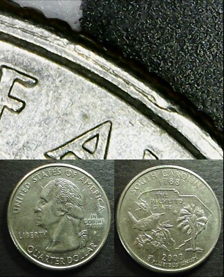 2000 P South Carolina State Quarter with Split Rim. | eBay
