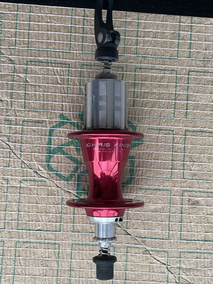 Chris King R45 Rim Brake Hubs - Red - 20 Front/28 Rear | eBay