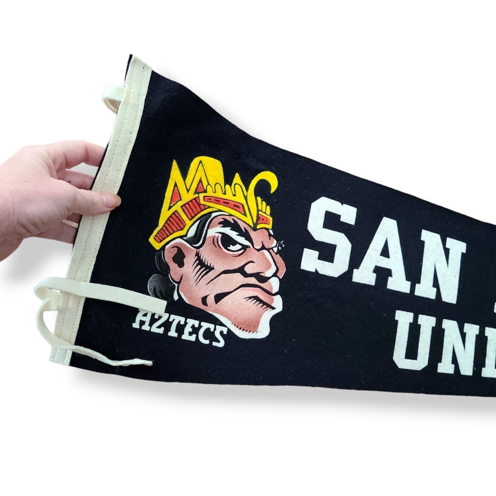 Vintage San Diego State University Aztecs Pennant Felt Banner Flag ...