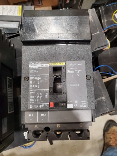 Square D HJA36020 3pole 20amp iline circuit breaker warranty! New Take ...
