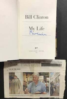 Bill Clinton President My Life Hard Cover Book Signed Mint Proof CBM ...