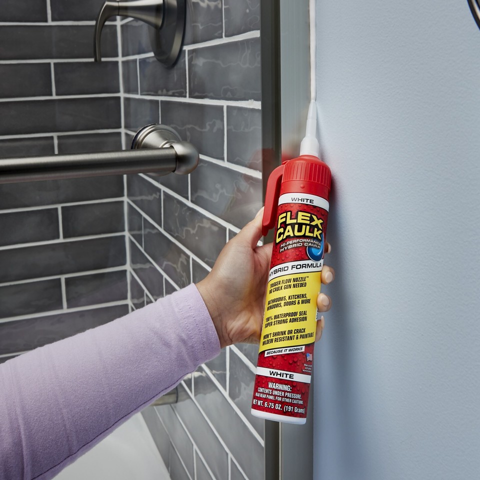 Flex Caulk, Waterproof & Weatherproof Hybrid Polymer Sealant, Strong ...