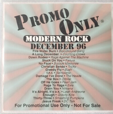 Promo Only CD - December 1996 - Modern Rock Series - Promotional CD for ...