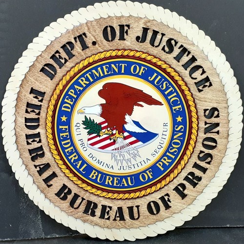 FEDERAL BUREAU OF PRISONS (DOJ) PLAQUE - FULL COLOR | eBay