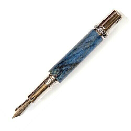 Majestic Fountain Pen - Blue Maple Burl | eBay