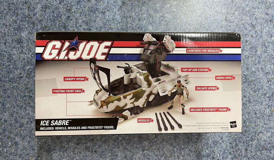 GI Joe Ice Sabre Hasbro G.I. Joe snow vehicle 2004 New/Sealed | eBay