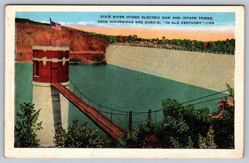 Dix River Hydro Electric Dam High Bridge Kentucky Postcard - D16 | eBay