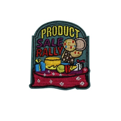 Product Sale Rally Embroidered Iron On Patch - Fundraising 56-A | eBay