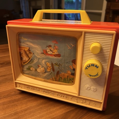 Fisher Price Toy Vintage 1966 Two Tune Giant Screen Music Box TV ...