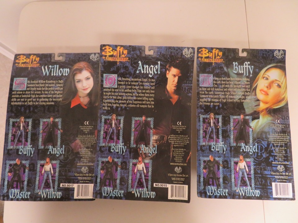 Vintage 3 Buffy the Vampire Slayer Figures: Buffy, Angel & Willow 1999 ...