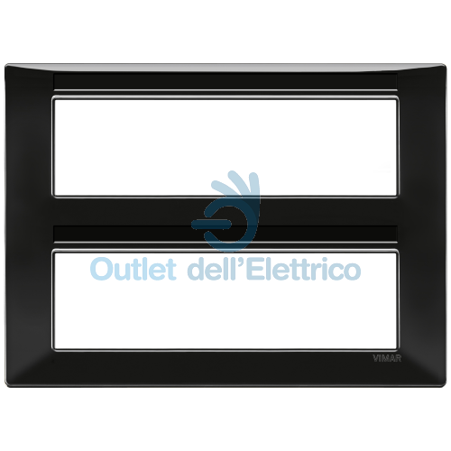 Vimar Plaque Technopolymer 14 Modules Black 14690.05 Series Gliding | eBay