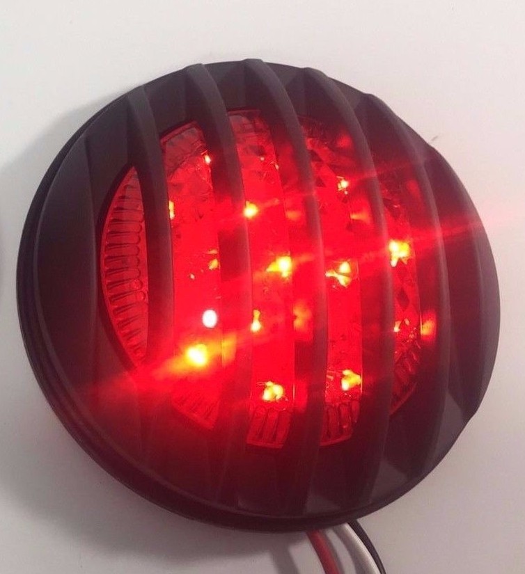 Flush Fit LED Tail Light w/ Black Grill Universal For Hot Rods | eBay