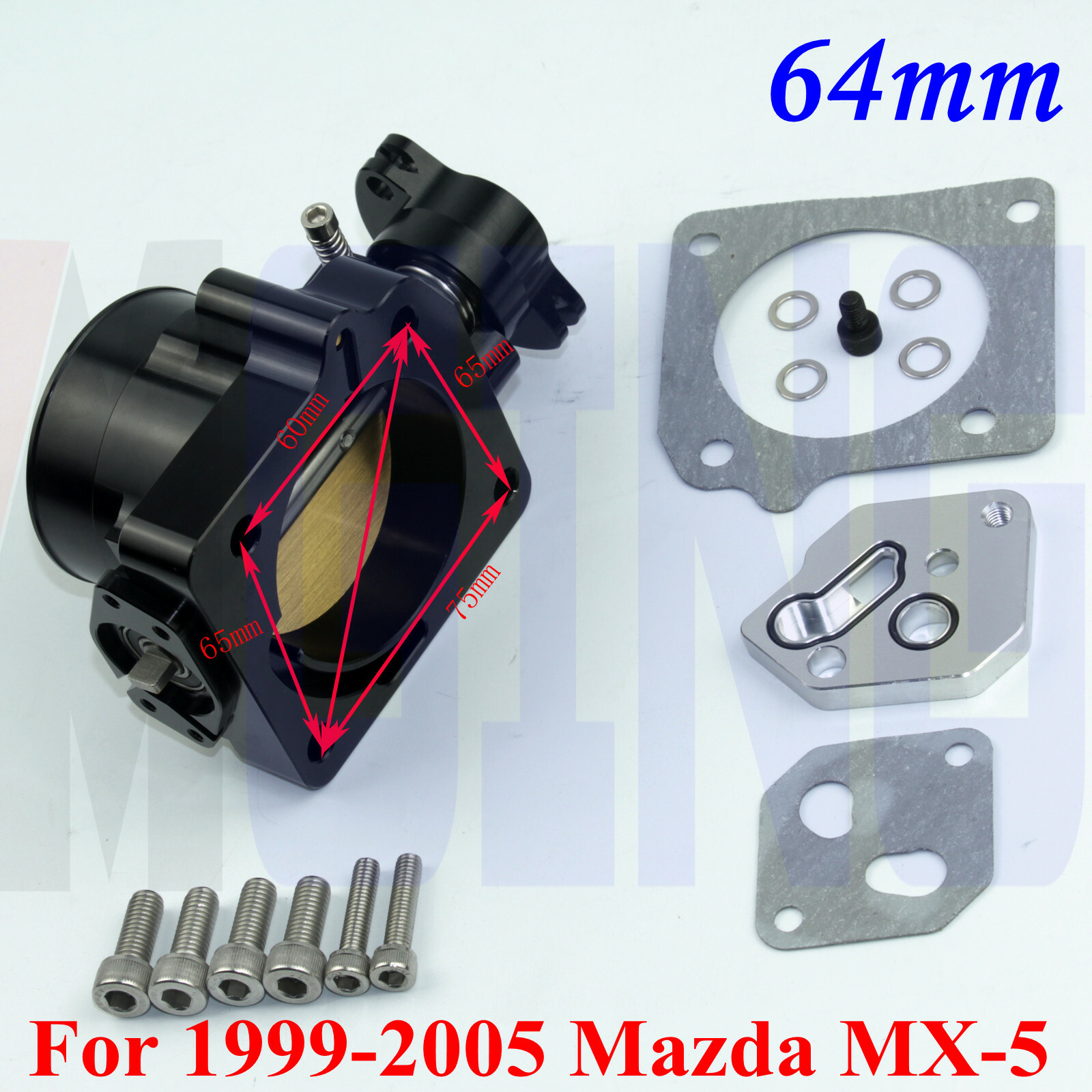 64mm Throttle Body For Mazda Miata 1999-2005 MX-5 L4 BP-4W BP-Z3 Pro ...