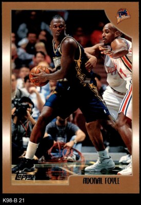 1998 Topps #21 Adonal Foyle Warriors Colgate University 8 - NM/MT | eBay