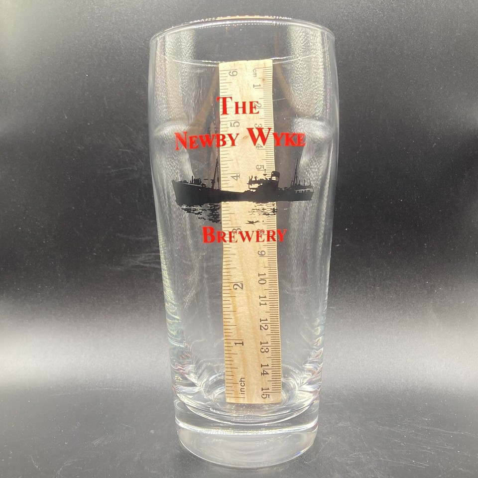The Newby Wyke Brewery clear glass pint beer glass | eBay UK