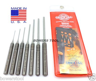 Grace Gunsmith Roll Spring Pin Punch Set 7pc Gun Care Machinist Made in ...