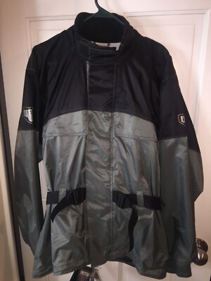 Firstgear Mens Medium Motorcycle Riding Rain Suit Black Grey M | eBay