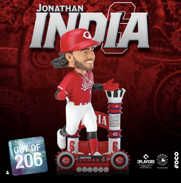 Jonathan India Cincinnati Reds Smoke Stack Ambassador Bobblehead - Ltd ...