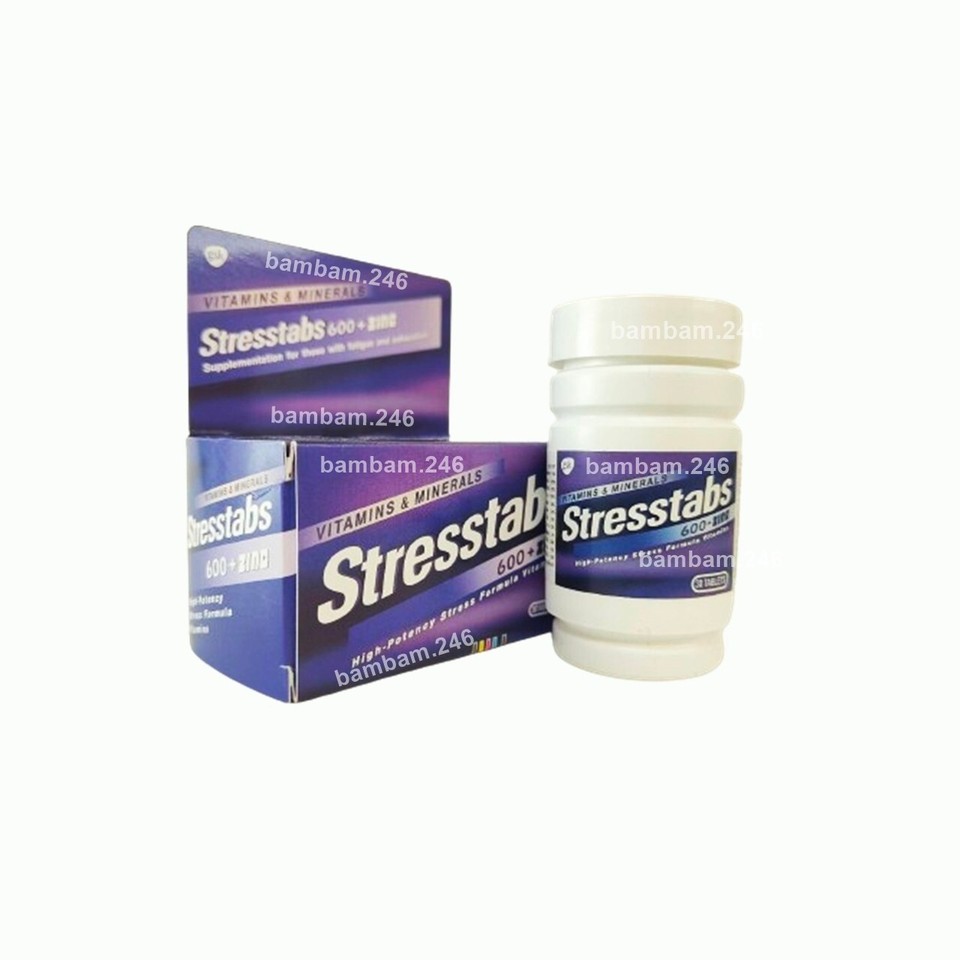 30 Tablets Stresstabs Men Multivitamins & Minerals 600 + Zinc High ...