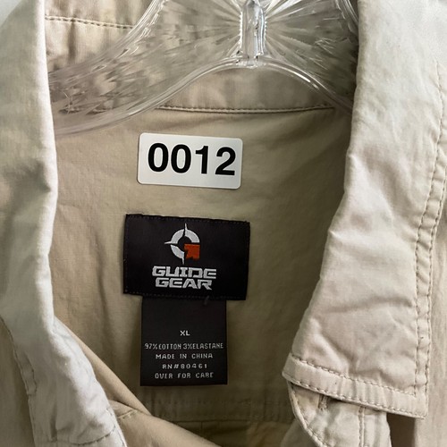 Guide Gear Shirt Adult XL Beige Button Up Short Sleeve Casual men’s ...