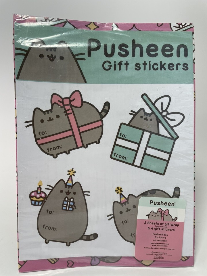 Pusheen Box Party NEW! Stamps, Gift Stickers, Cupcake Liners, Sticky ...
