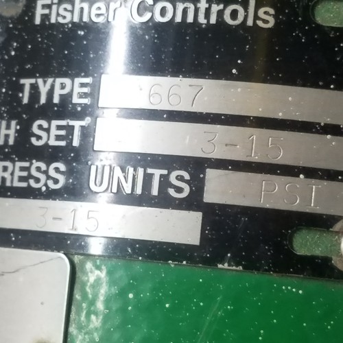 Fisher 667 Size 30 Air Pneumatic Diaphragm Actuator EZ 1" Flanged Valve ...