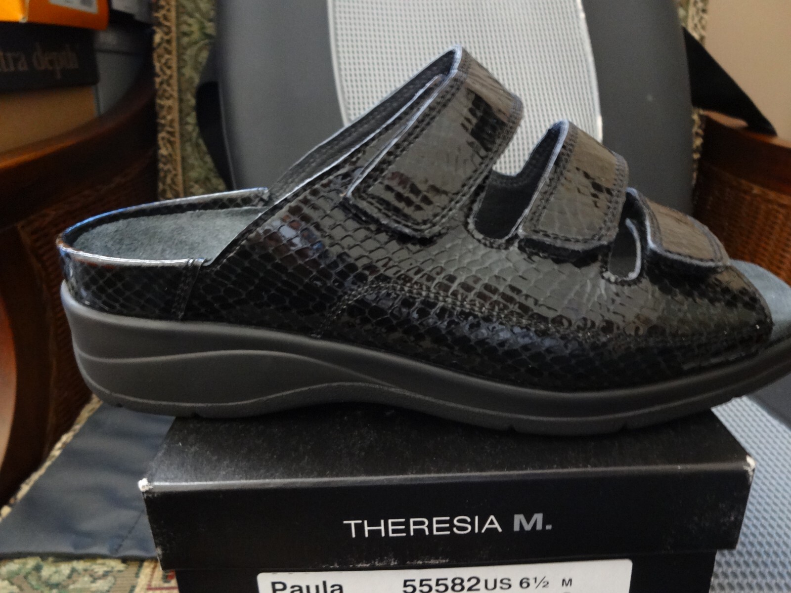 Theresia M. Women Slip on shoes, Paula, Black, US Size 6 1/2 M | eBay