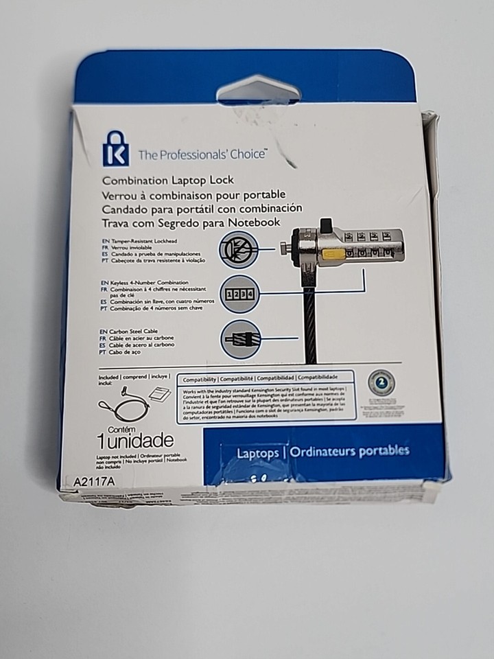 Kensington Portable Combination Lock, ACCO brands | eBay