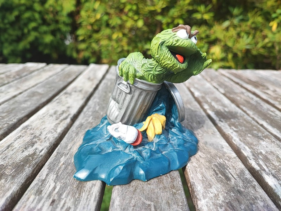 LEBLON DELIENNE SESAME STREET OSCAR THE GROUCH FIGURINE STATUE RESIN 14 ...