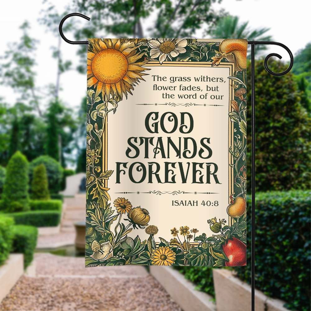 Scripture Garden Flag, Bible Garden Flag, Bible Verse Garden Flag ...