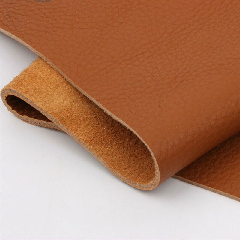 3.5mm Genuine Thick Cowhide Leather Fabric First Layer Lychee Grain ...
