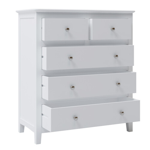 5 Drawer Storage Cabinets Solid Wood Chests of Drawers Cupboards ...