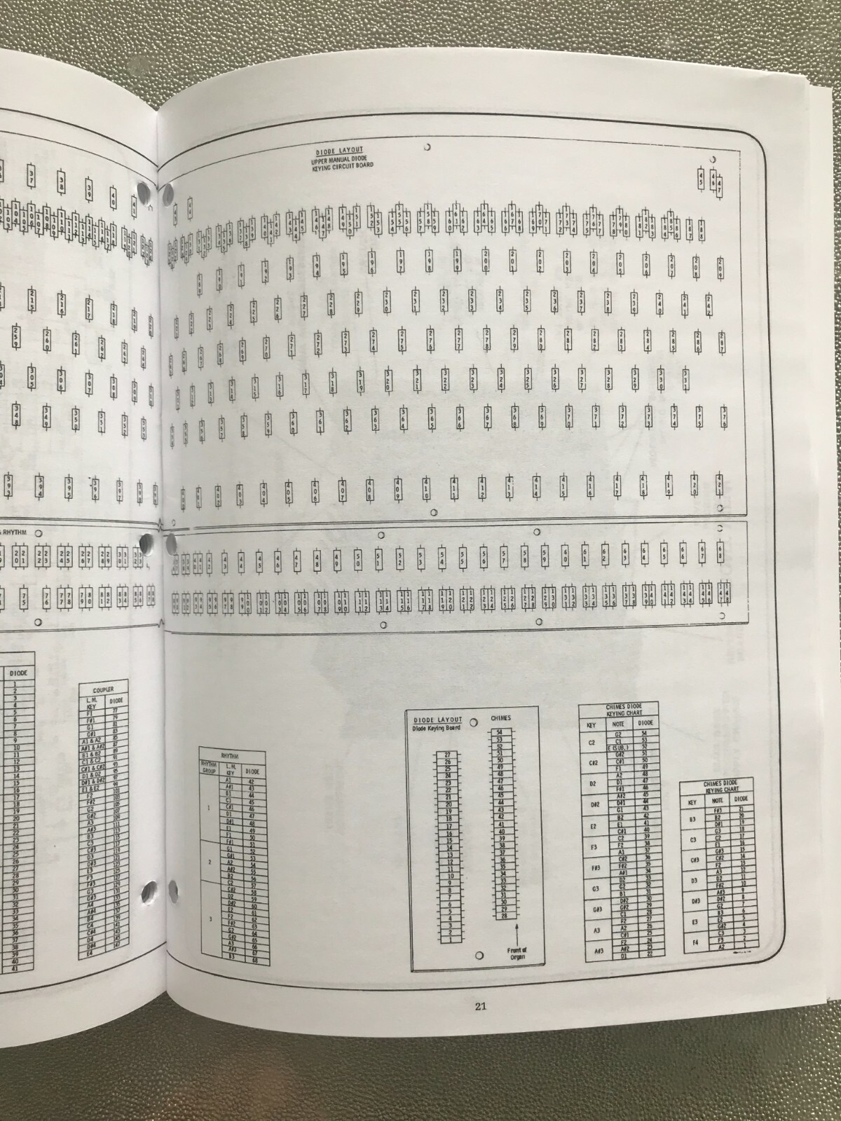Lowrey Organ Service Manual Model HR88, HR98, TBO-1, LC98K-1 (Pick 1 ...
