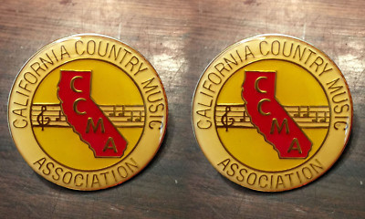 Lot of 4 ~ Vintage California Country Music Association CCMA Lapel Pin ...