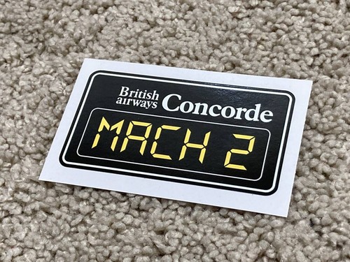 Free Shipping British Airways Concorde MACH 2 Concorde Mach 2 Airplane ...