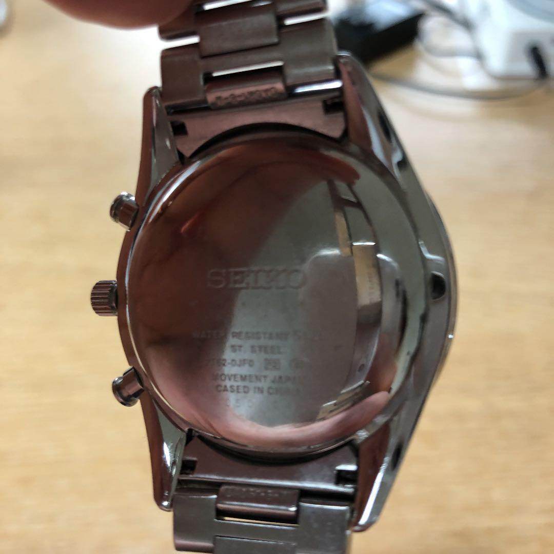 Seiko Chronograph Cal.7T62 Stainless Steel Quartz Mens Watch Authentic ...