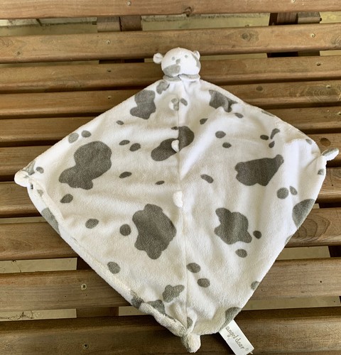 Angel Dear White Gray Cow Plush Cuddle Lovey Nunu Baby Security Blanket ...
