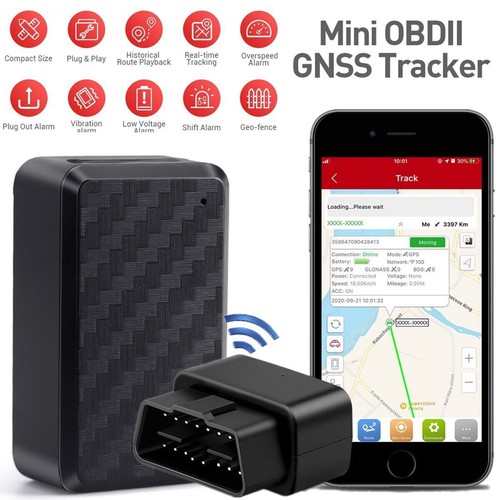 OBD2 GPS Tracker Real Time Vehicle Tracking Device OBD II Car Truck ...