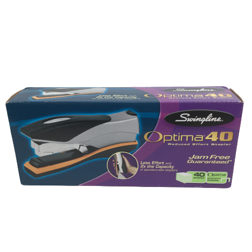 Swingline Optima Desktop Stapler Full Size 40-Sheet Capacity Ergonomic ...
