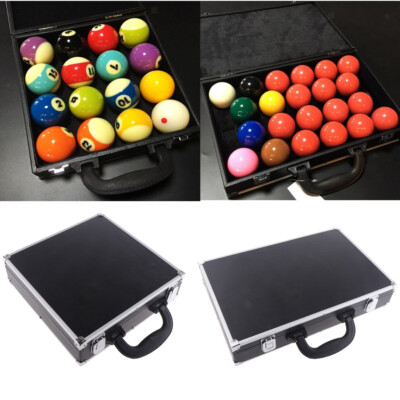 Billiard ball box Snooker ball Lockable PU carrying case - , M | eBay UK