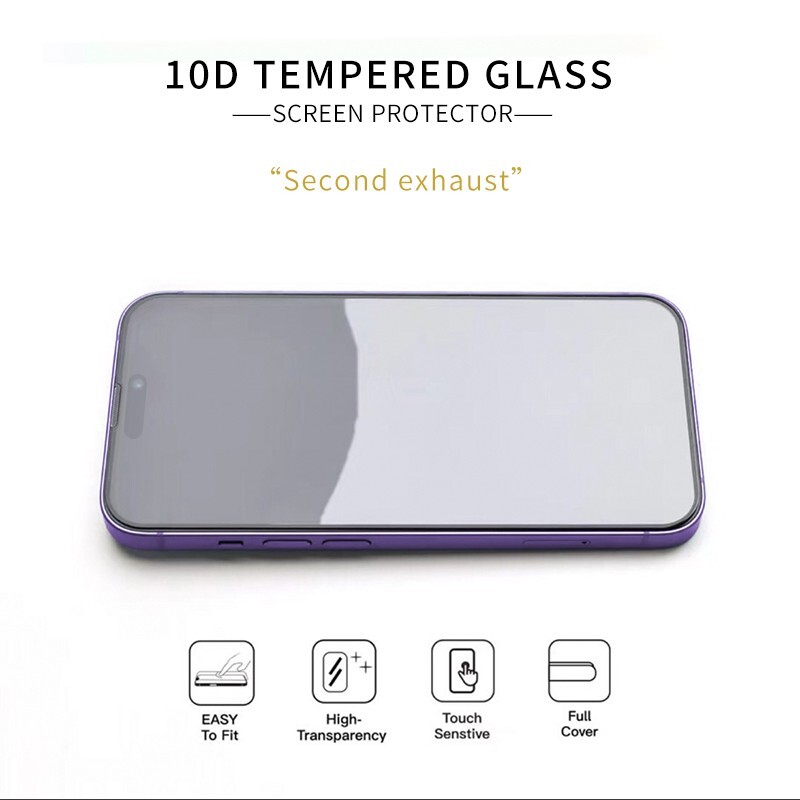 10D Curved WHOLESALE Tempered Glass Screen Protector for iPhone 14 15 ...