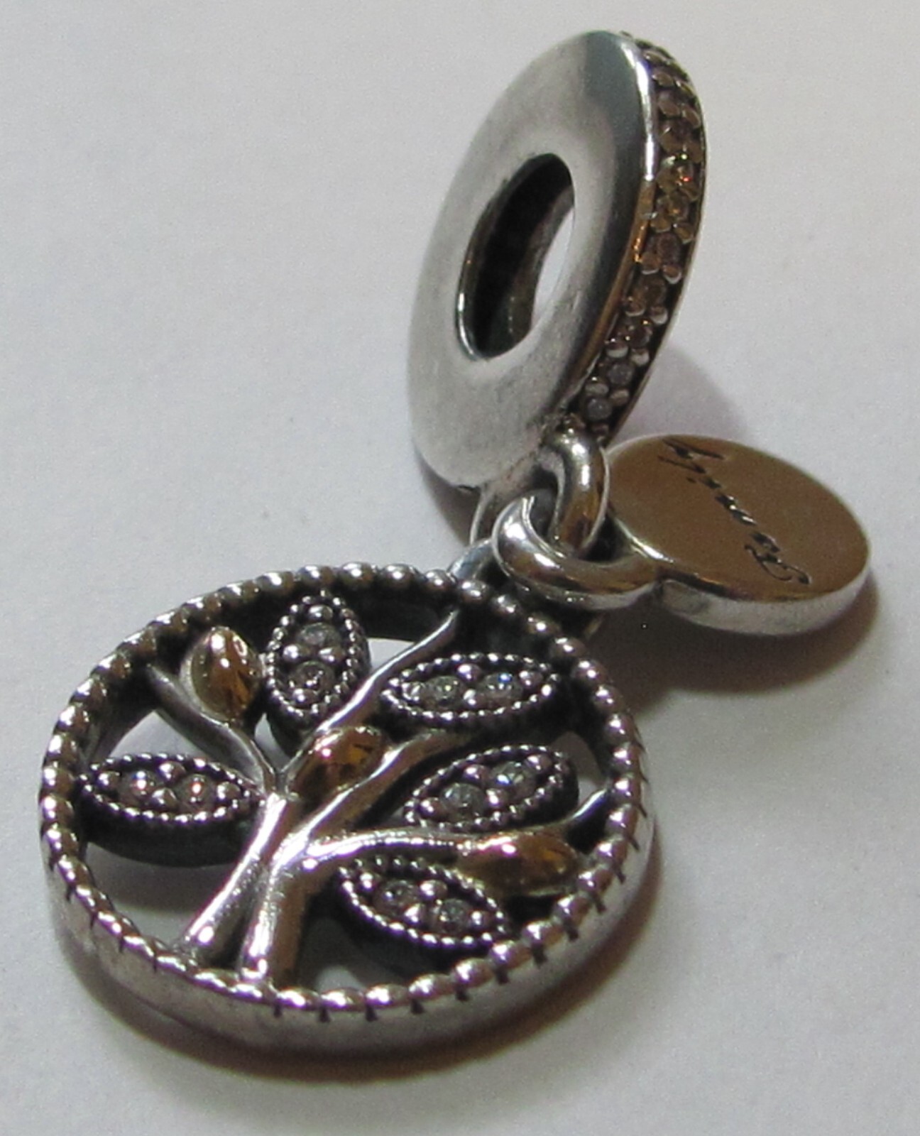 Authentic Pandora Sparkling Family Tree w/14K detail … - Gem