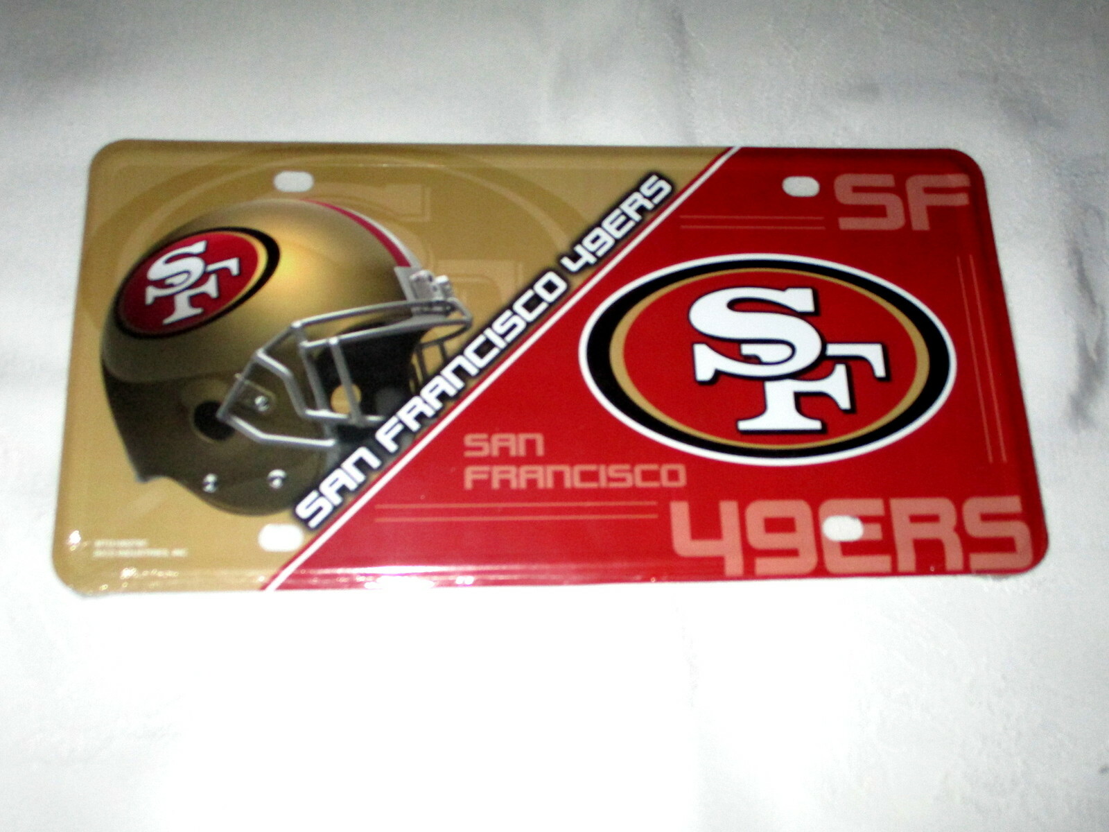 SAN FRANCISCO 49ers METAL LICENSE PLATE #01 - NEW | eBay