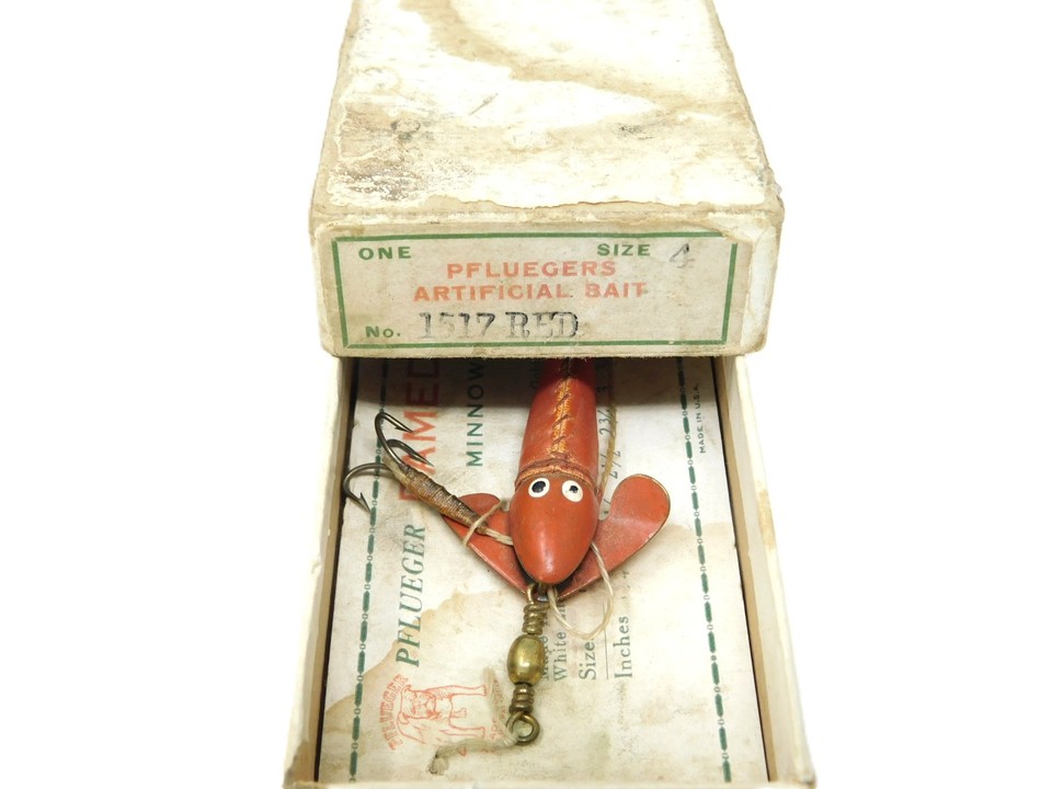 Vintage "Pflueger's Famed Phantom Minnow" Devon Lure in Box | eBay
