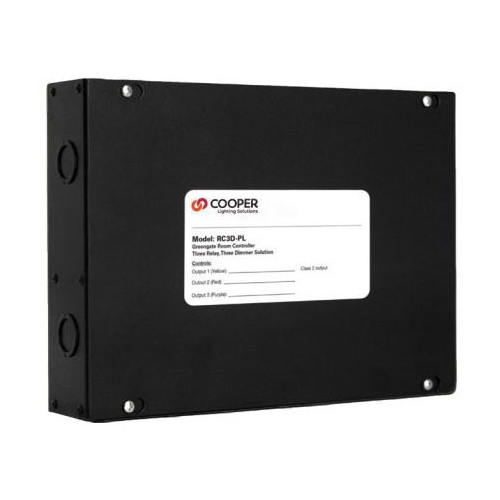 Cooper Greengate RC3D-PL, 120/277, Dimming, 20 A, Room Controller, 1pc ...