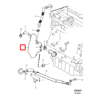 OEM Volvo V70 Mk2 Oil Trap 31338024 Genuine for sale online | eBay