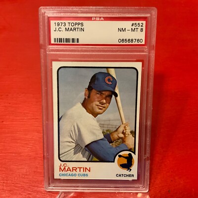 1973 Topps J.C. Martin #552 *Cubs* PSA 8 NM-MT | eBay