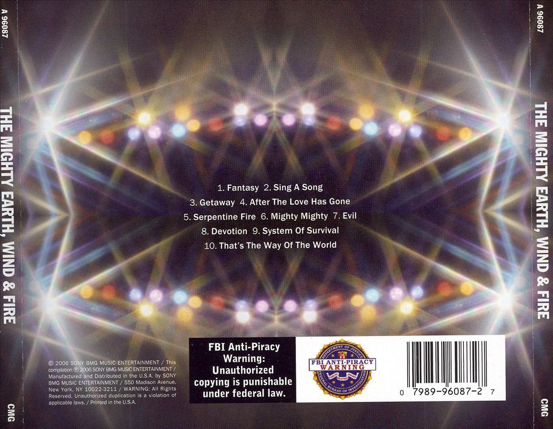 EARTH, WIND & FIRE MIGHTY EARTH, WIND AND FIRE NEW CD 79899608727| eBay