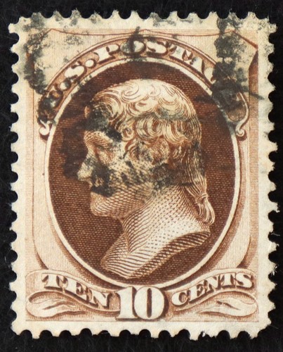 U.S. Used Stamp Scott #161 10c Jefferson. Superb. Intense Color. A Gem ...